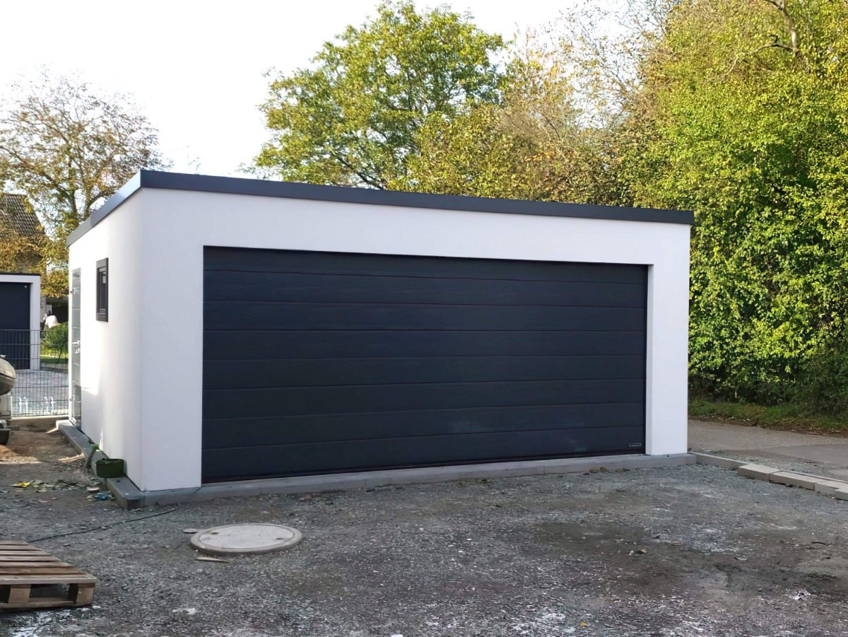 Elegantes Bau Einer Garage Ebenbild